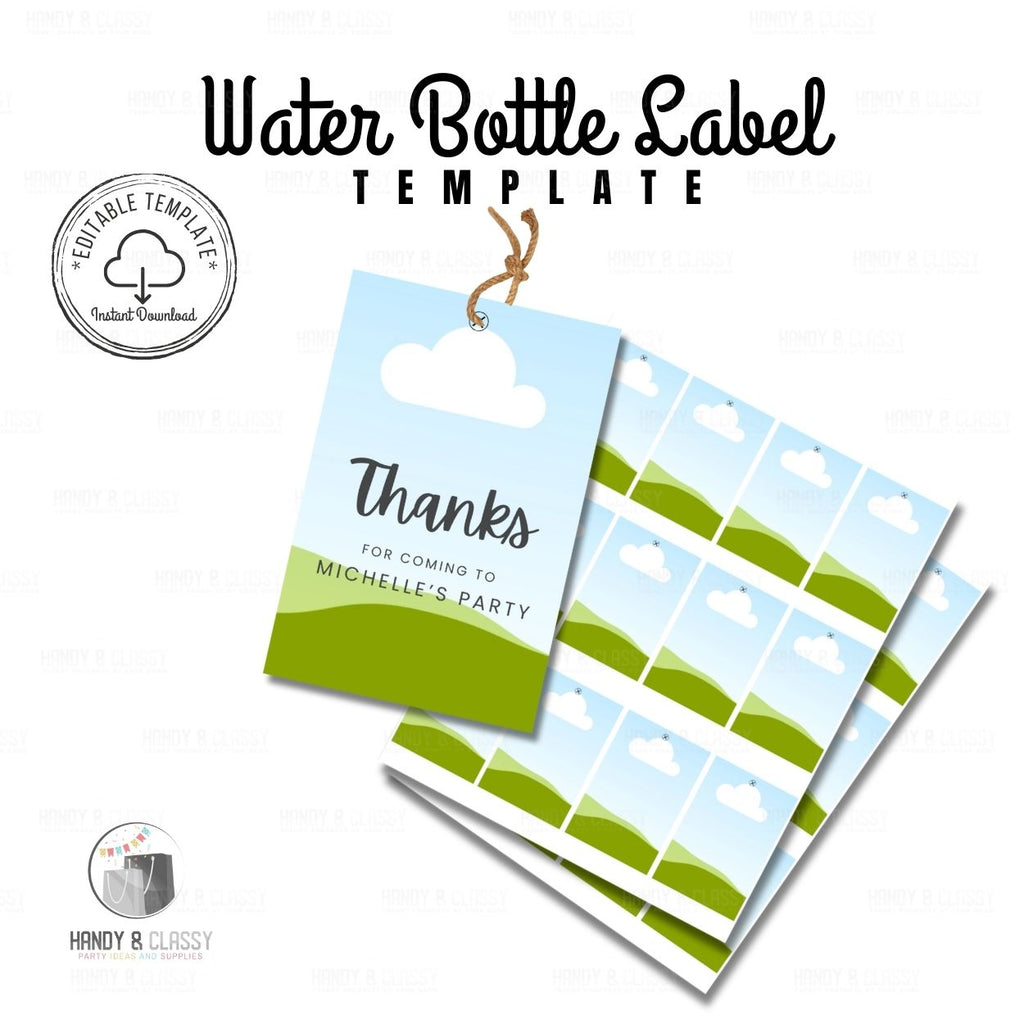 Circle Favor Tag Template Favor Tag Template, Minimalist Wedding Or