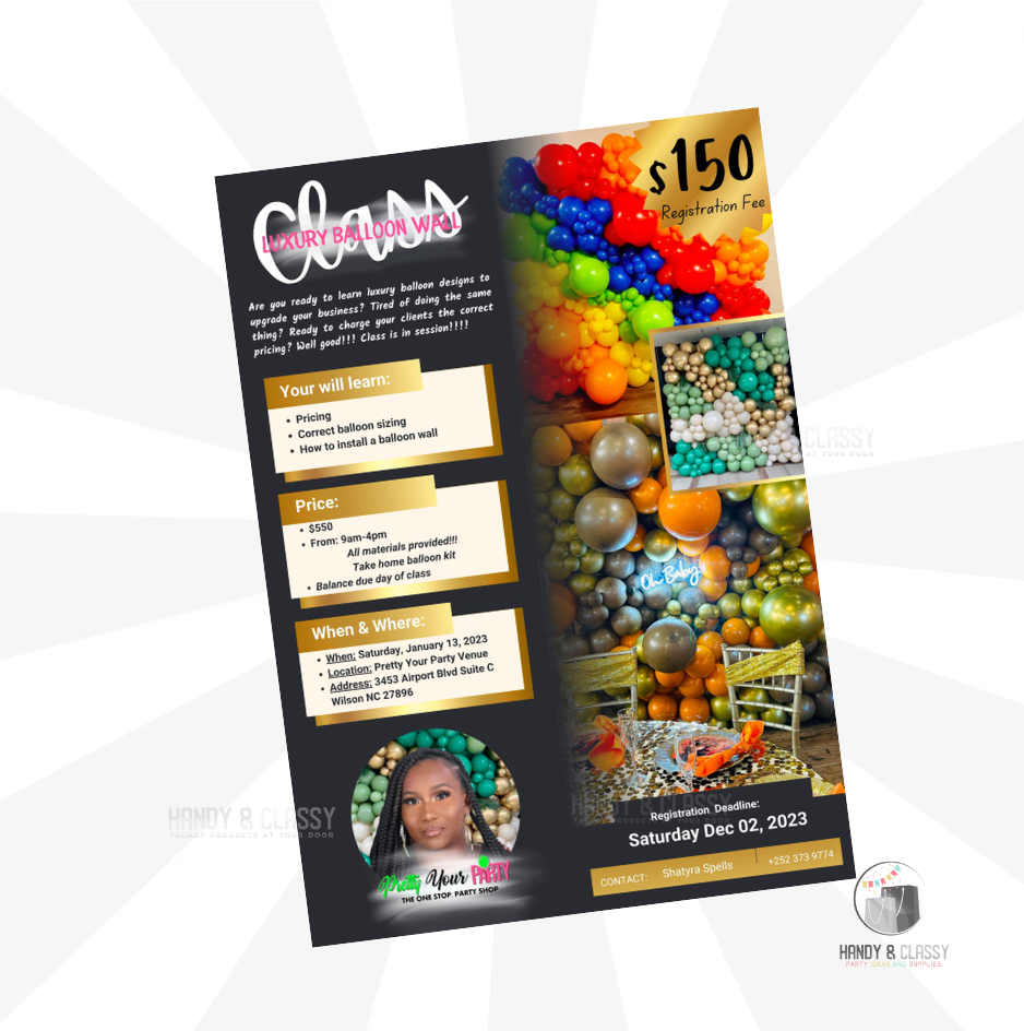 Custom Promotional Flyer (Digital File) – HandyandClassy