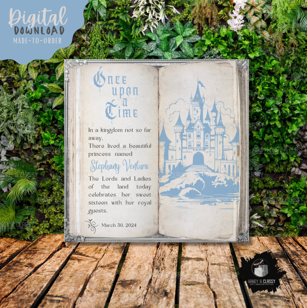 Once Upon a Time Silver Design (Digital File) – HandyandClassy