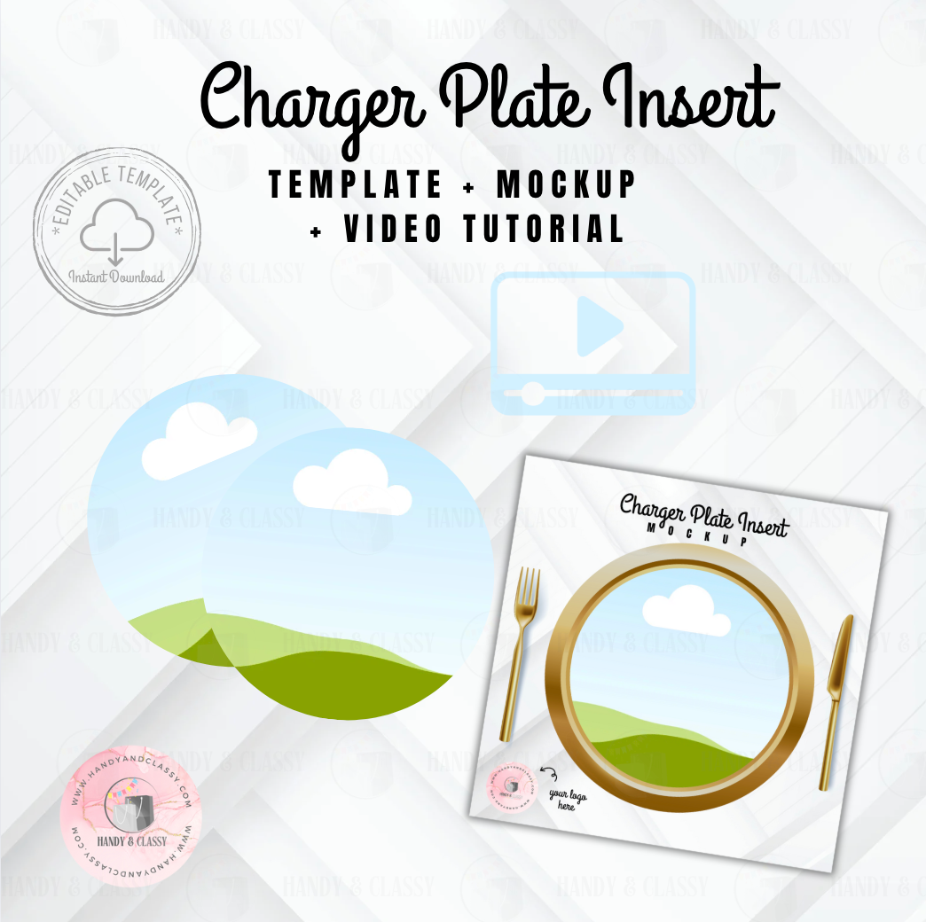 Charger Plate Insert Template (Editable) – HandyandClassy