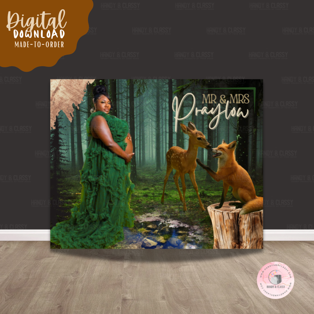 BabyShower in the Forest Design (Digital File) – HandyandClassy